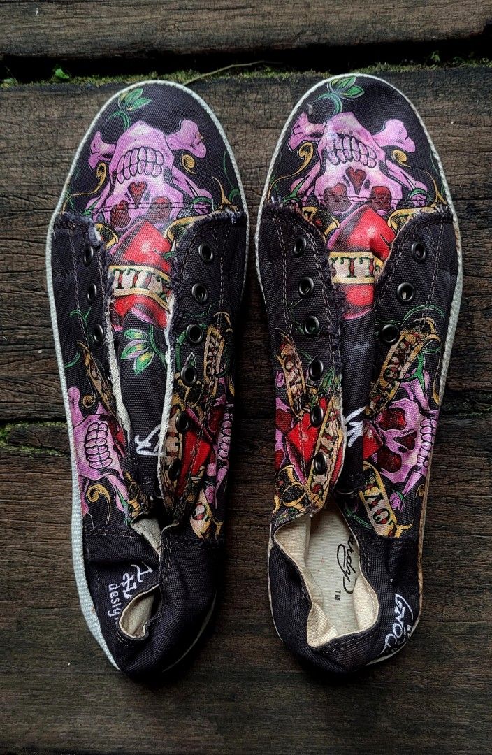 ED HARDY SHOES, Men's Fashion, Footwear, Casual shoes on Carousell