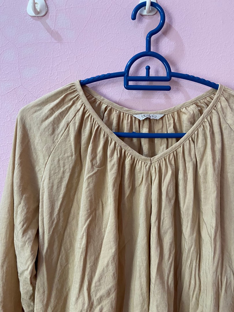filanto nude blouse, Women's Fashion, Tops, Blouses on Carousell