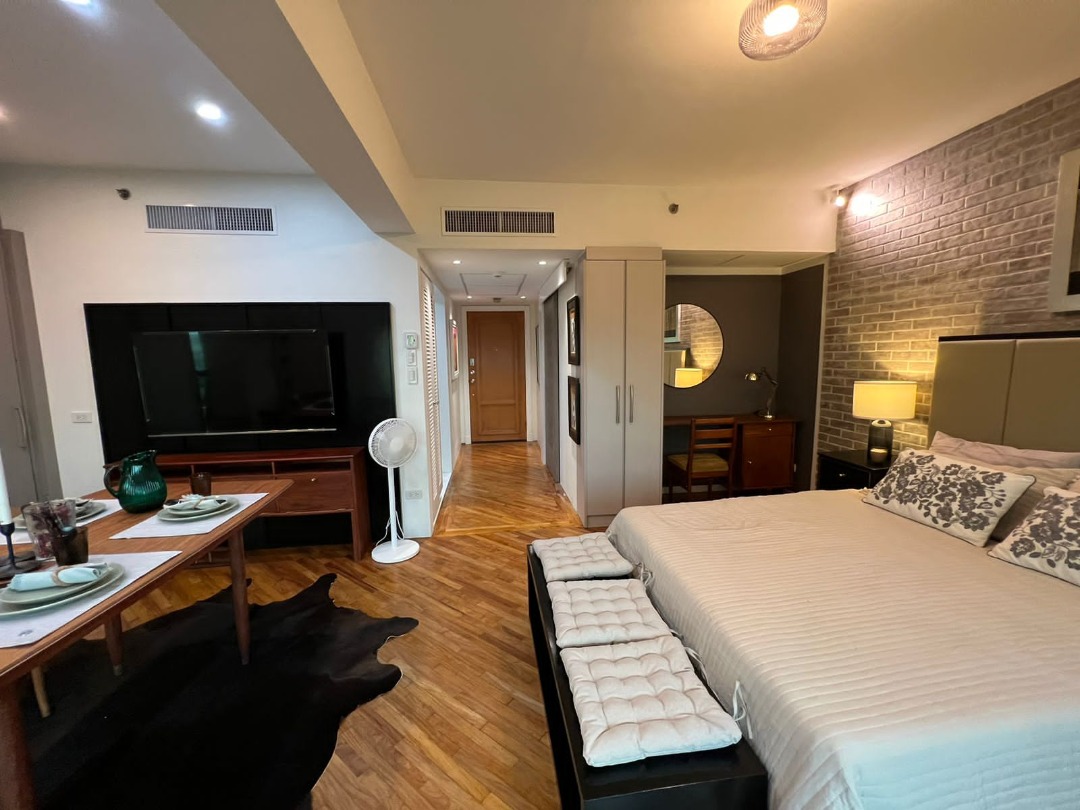 For Lease fully furnished studio unit Amorsolo West Tower Rockwell with ...