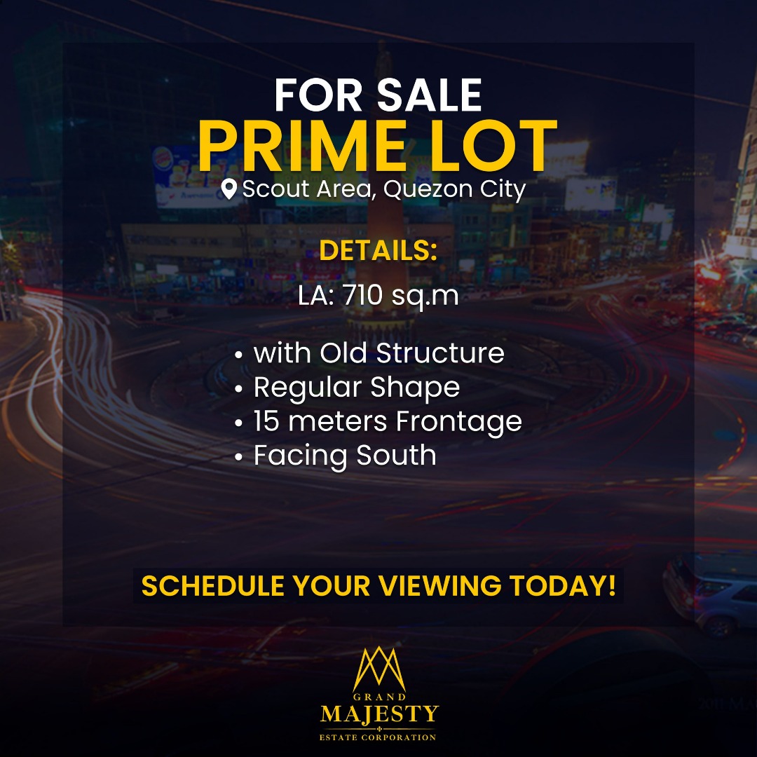For sale Prime Lot with Old House in Scout Area, South Triangle, Quezon ...