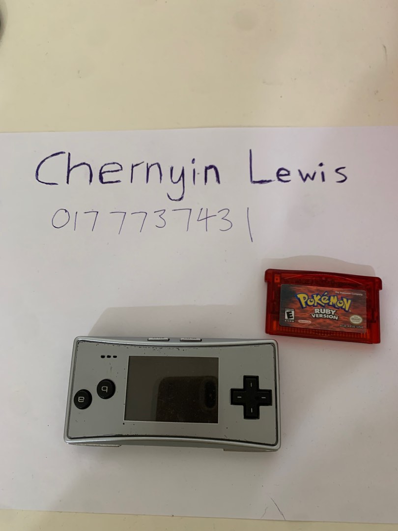 Gameboy micro + Pokemon Ruby ori, Video Gaming, Video Game Consoles ...