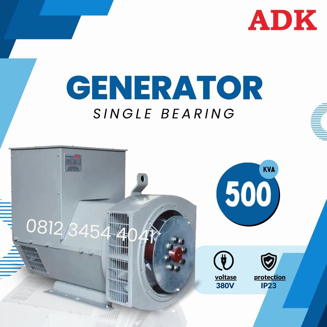 Generator Genset 500kva 400kw ADK 3phase Alternator 500 KVA, Motor di ...