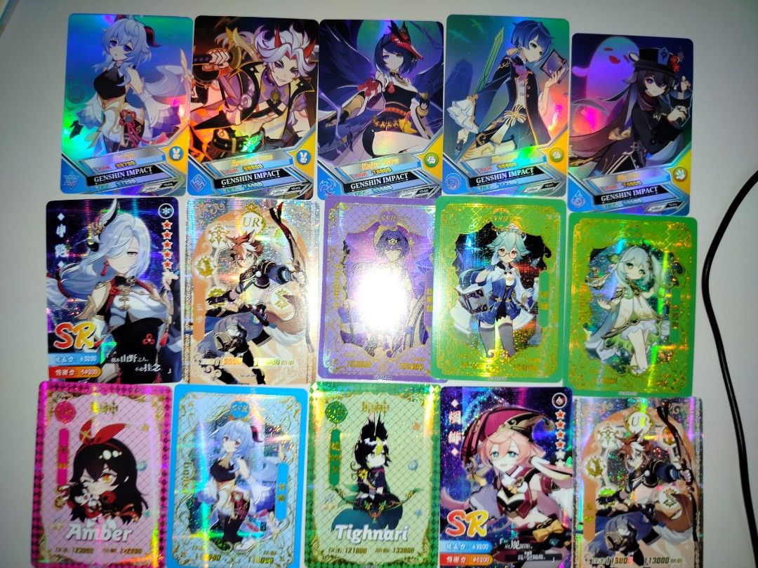 Genshin Impact Unofficial Cards, Hobbies & Toys, Collectibles ...