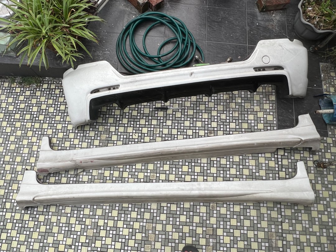 Honda Jazz GE rear and side skirt (Used), Auto Accessories on Carousell