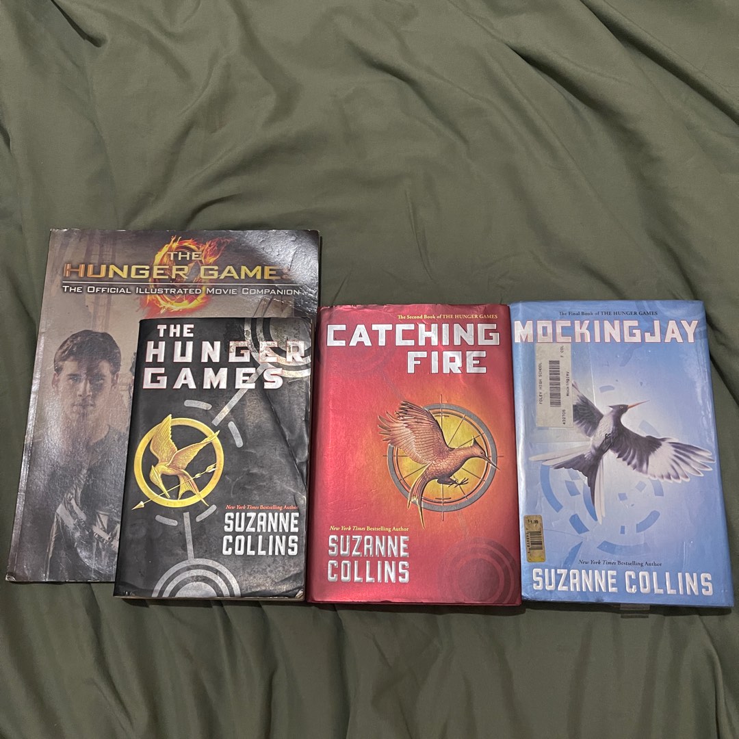 Hunger Games Trilogy (Hardbound) w/ Illustrated Movie Magazine, Hobbies ...