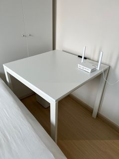 IKEA Table Set - Melltorp table (75cm x 75cm) & Gunde Folding Chair (x2 ...