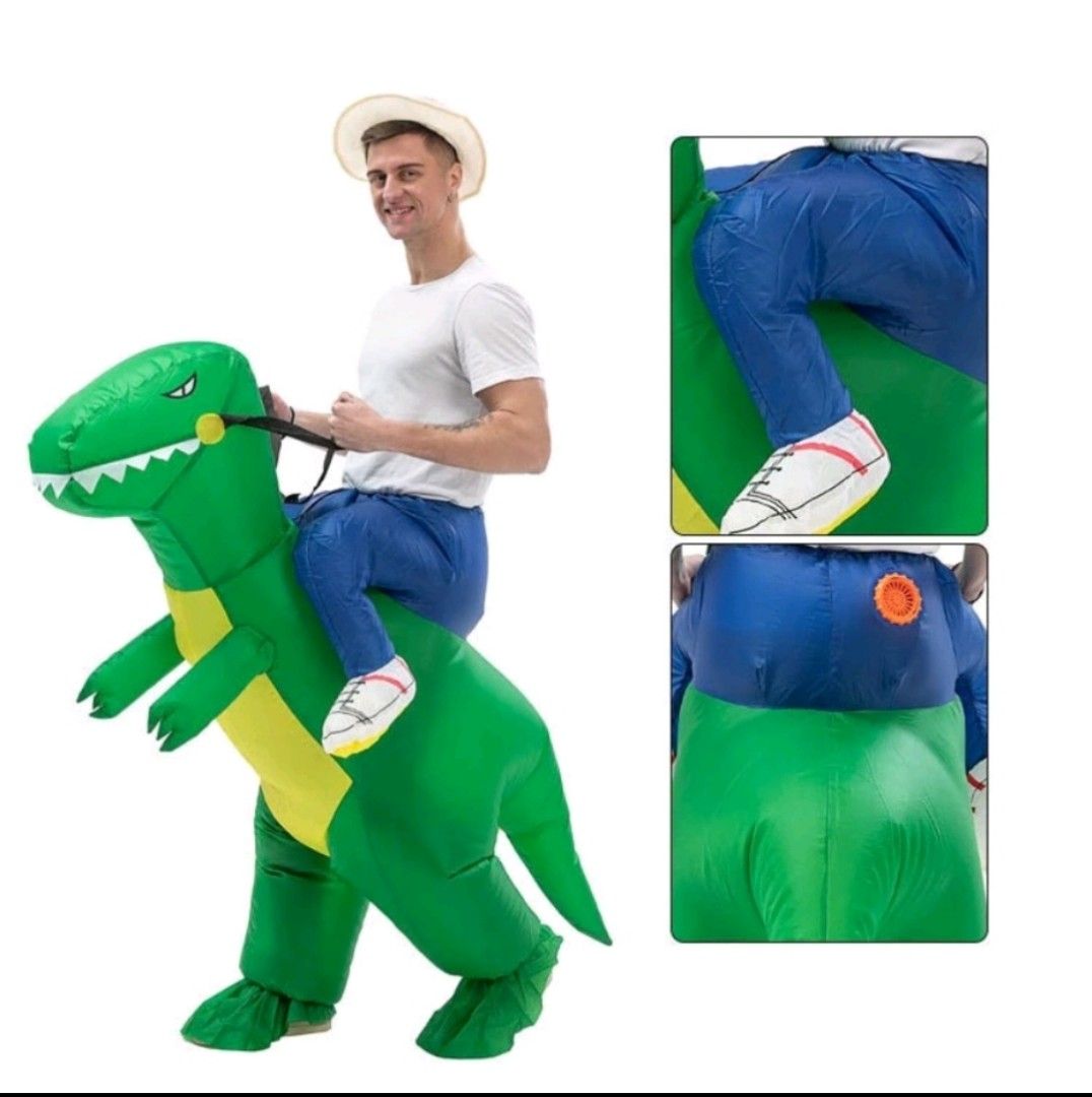 INFLATABLE DINO COSTUME, Hobbies & Toys, Toys & Games on Carousell