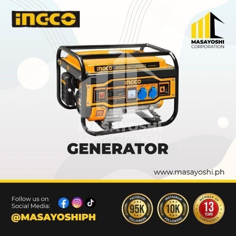 INGCO Gasoline powered Generator GE30005 | Generator | Power Supply ...