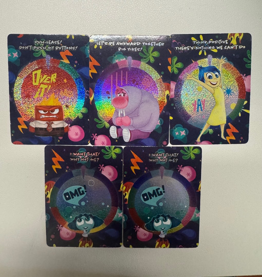 Inside out 2閃卡[換/出], 興趣及遊戲, 玩具 & 遊戲類 - Carousell