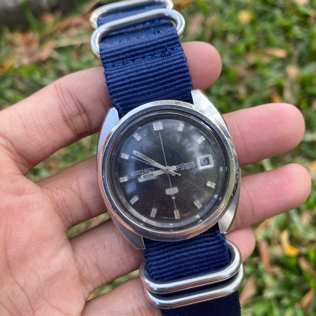Jam Tangan Seiko 5 6119 - 7250T Automatic Japan Market JDM jadul kuno antik, Fesyen Pria, Jam ...
