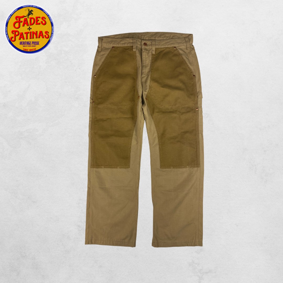 Kojima Genes 2 toned Duck Canvas Double Knee Pants, Men's Fashion ...