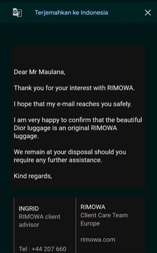 Koper Rimowa X Dior Size Kabin 20 Inch, Barang Mewah, Tas & Dompet di ...