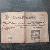 koran jadul kuno lawas Arena Peristiwa 1950 an ejaan lama, Antik ...