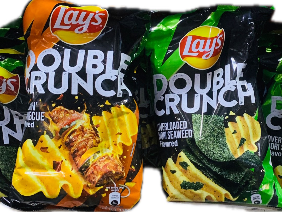 LAY'S DOUBLE CRUNCH SMOKIN BARBECUE 170G, Food & Drinks, Other Food ...