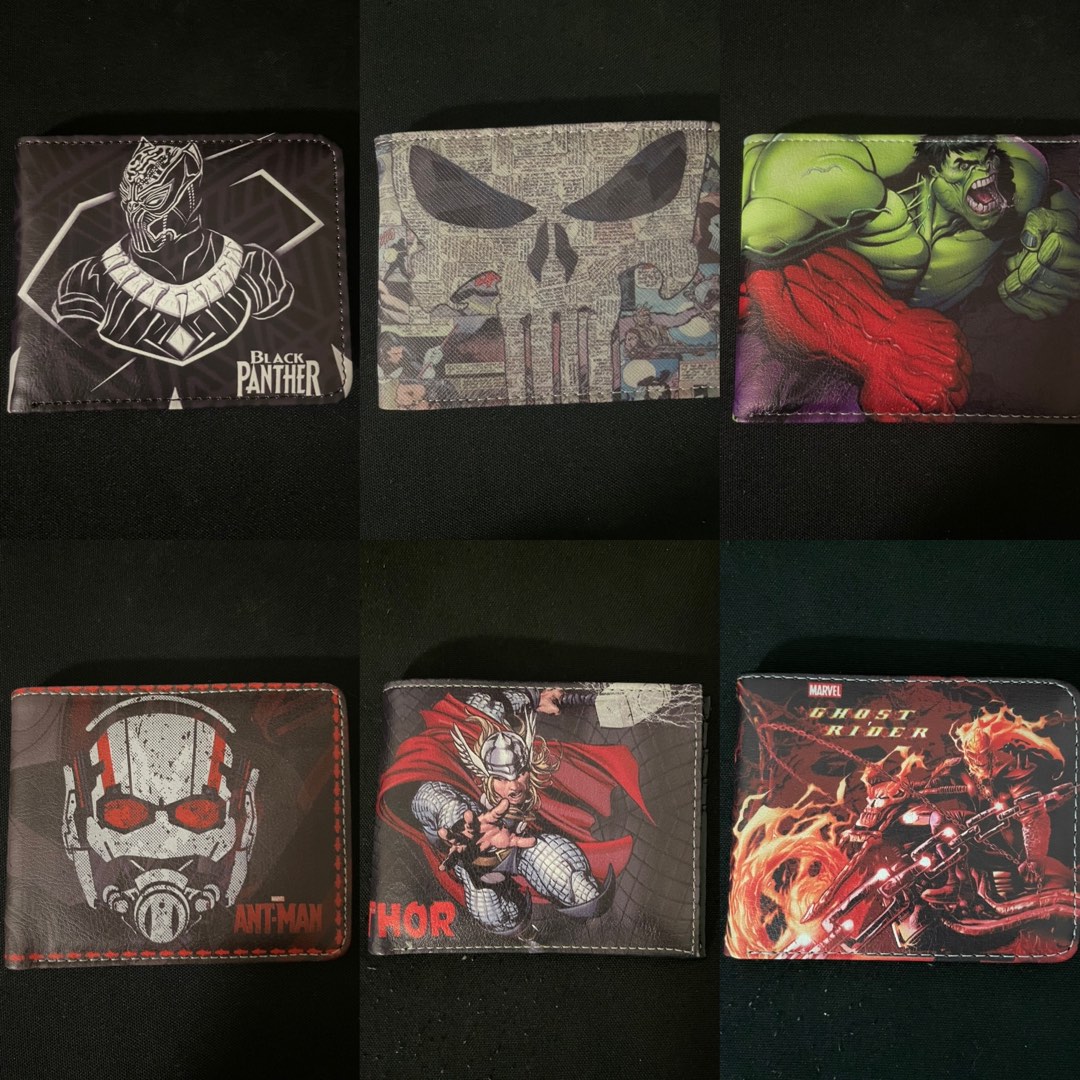 Marvel Wallets (Thanos / Captain Marvel / Thor / Hulk / Ghost Rider ...