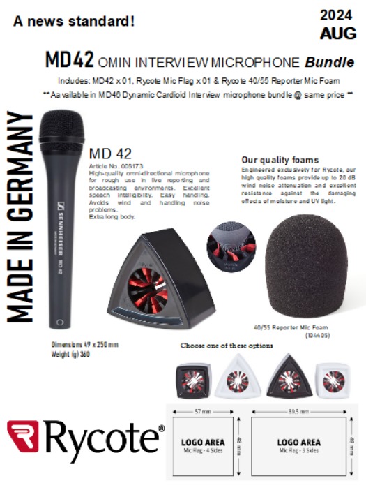 SENNHEISER MD42 omni direction reporter interview microphone bundle, Audio, Microphones on Carousell