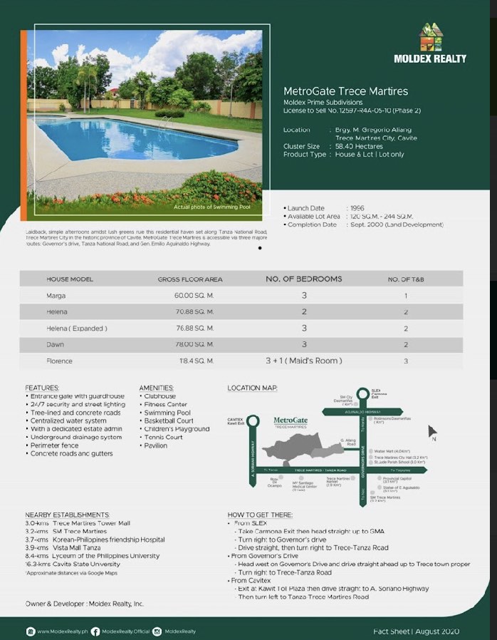 Metrogate Trece Martires, Property, For Sale, House & Lot on Carousell