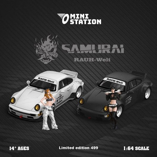 MINI STATION 1/64 RWB964 DUCKTAIL SAMURAI WITH FIGURE, Hobbies & Toys ...