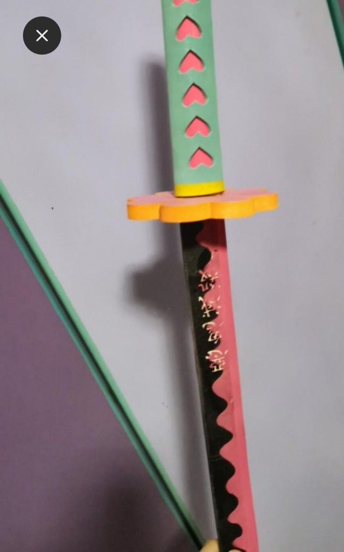 Mitsuri Kanroji cosplay sword, Hobbies & Toys, Memorabilia ...