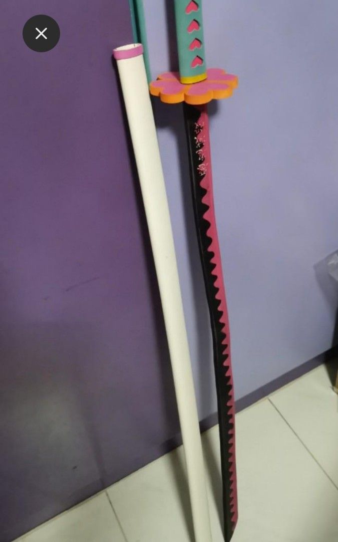 Mitsuri Kanroji cosplay sword, Hobbies & Toys, Memorabilia ...