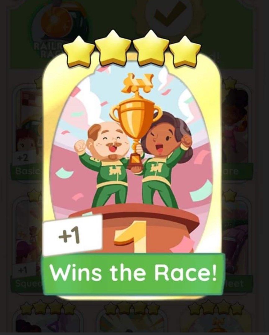 Monopoly wins the race rm1.50, Video Gaming, Gaming Accessories, In ...