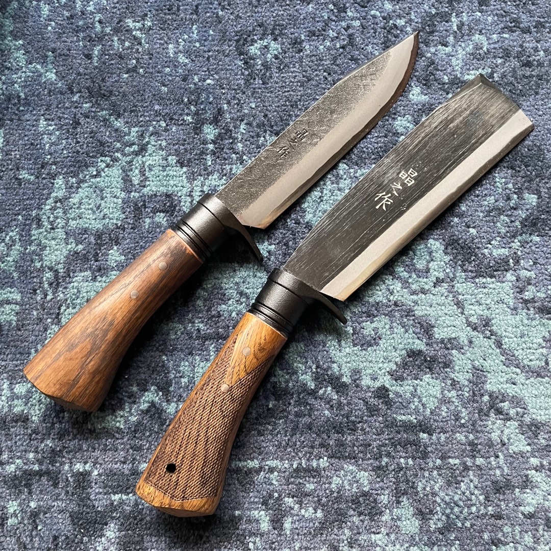 COLLECTABLE Japanese Nata knife set of 2 Camping Hunting Outdoor ...