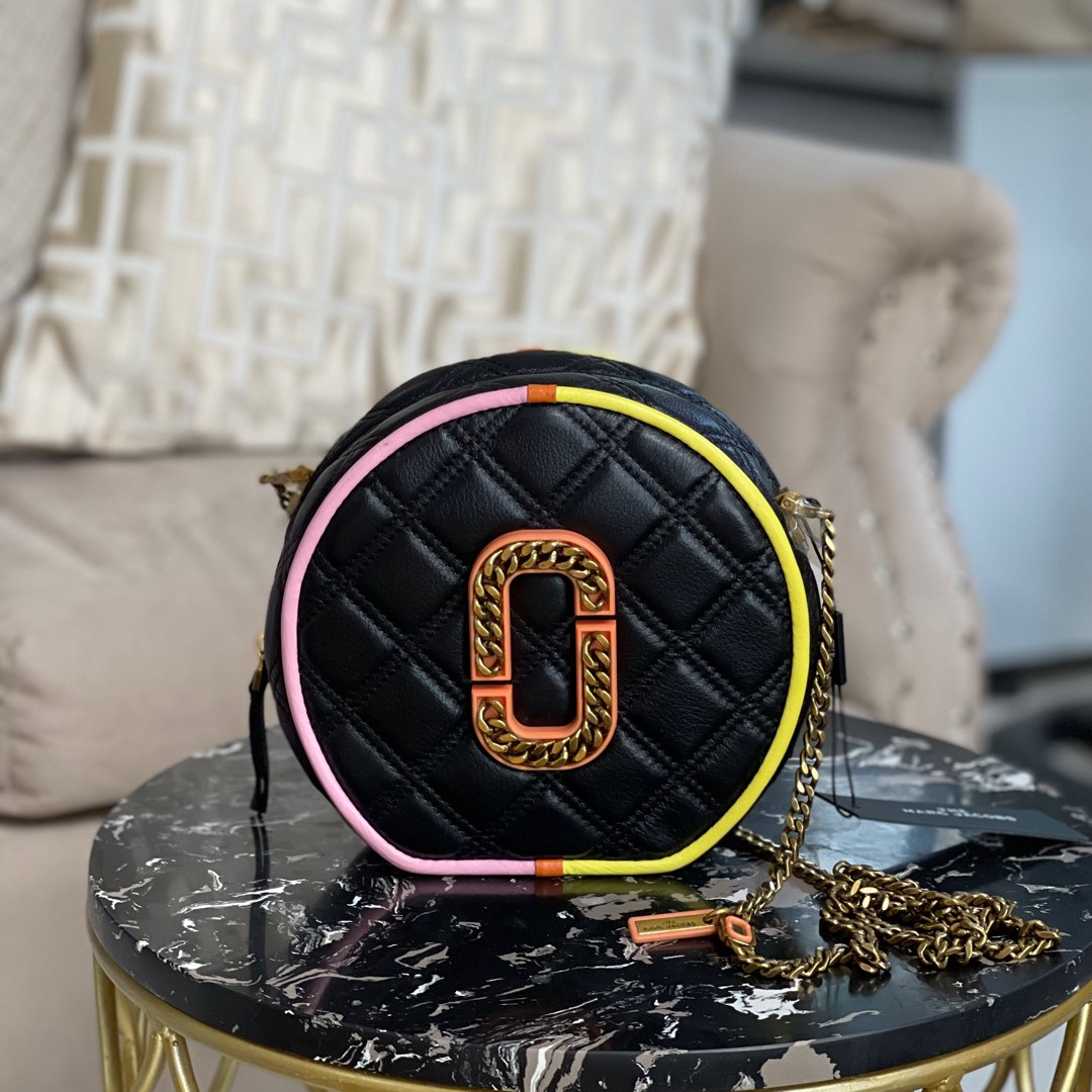 ON HAND: Marc Jacobs Status Round Crossbody Bag in Colorblock, Women's ...
