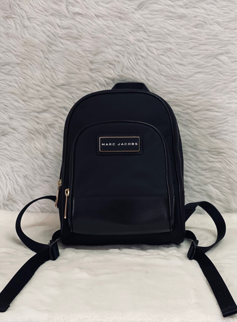 ORIGINAL MARC JACOBS BLACK NYLON MINI BACKPACK, Women's Fashion, Bags ...