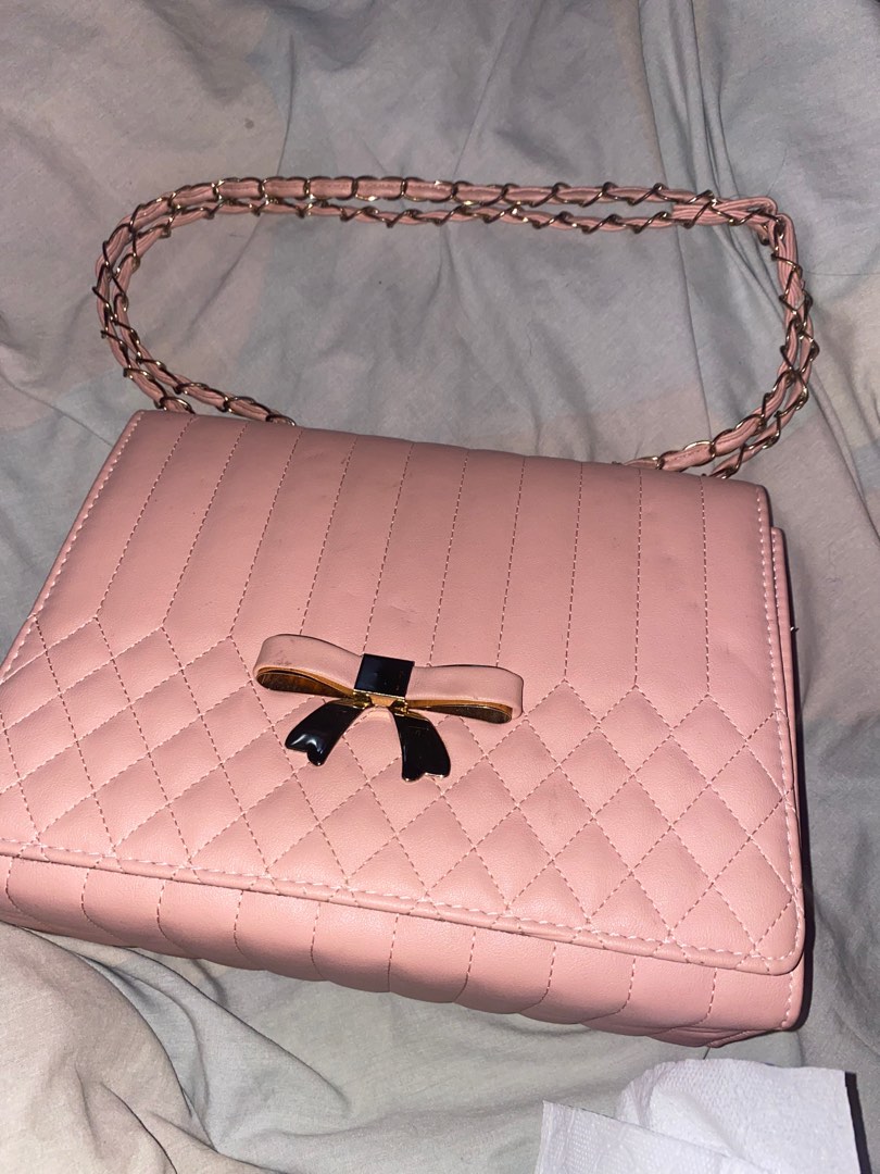 Pink Ribbon Bow Bag Coquette Belladonna, Women's Fashion, Bags ...