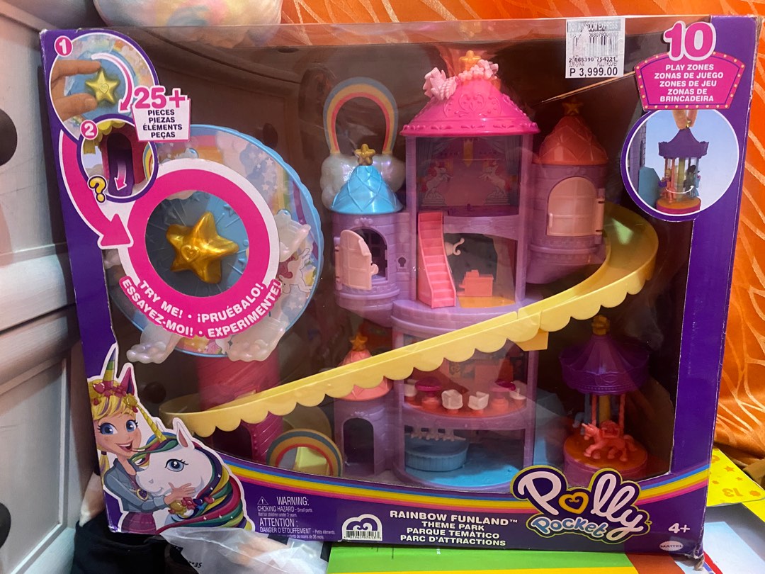 Polly pocket rainbow funland theme park, Hobbies & Toys, Toys & Games ...