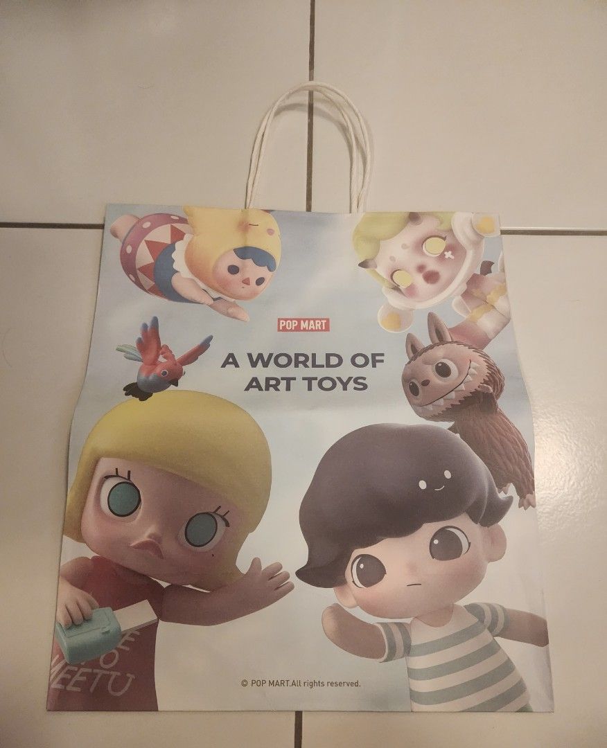 Pop mart paper bag, Hobbies & Toys, Collectibles & Memorabilia, Fan ...