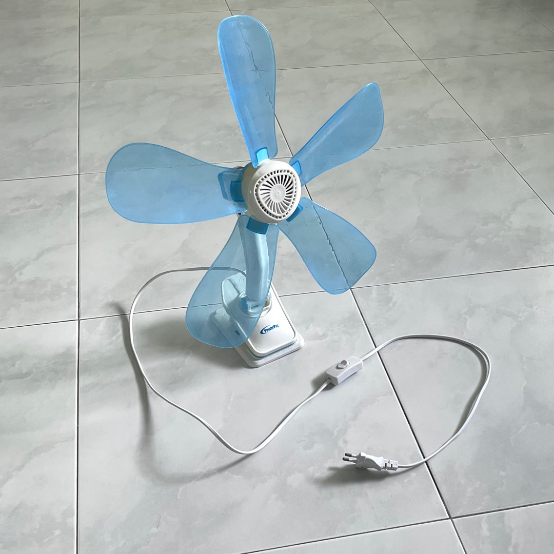 PowerPac Electric Mini Clip Fan, Portable Fan, Desk Fan, Wall Fan, Air ...