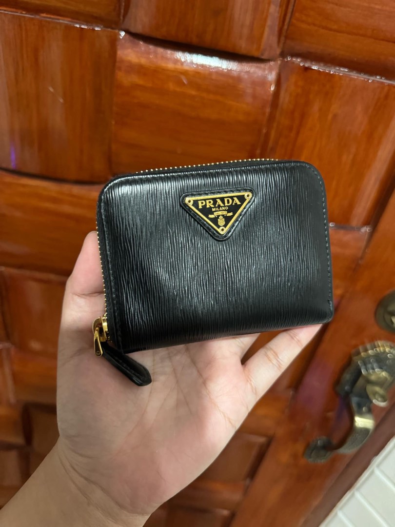 Prada small wallet, Luxury, Bags & Wallets on Carousell