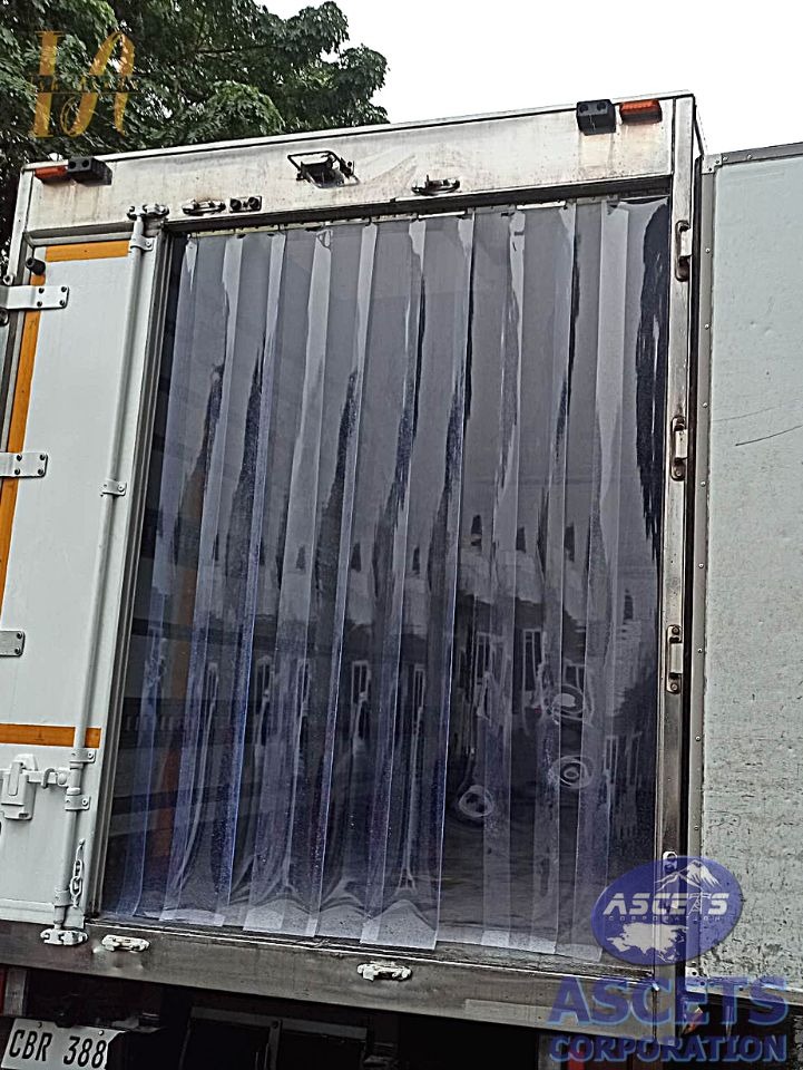 pvc curtain cllear or yellow rib per roll for warehouse, Commercial ...