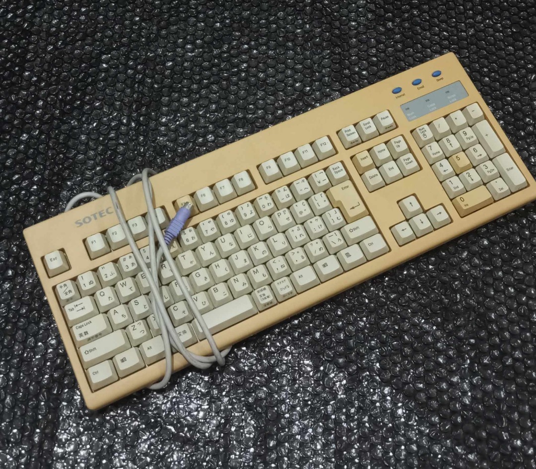 RARE Vintage SOTEC Mechanical Multimedia Keyboard PS2, Computers & Tech ...