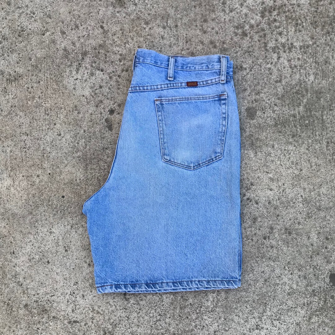 Rustler Light Blue Jorts, Men's Fashion, Bottoms, Shorts on Carousell