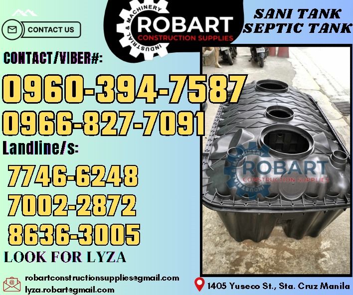 Sani Tank Septic Tank, Commercial & Industrial, Construction Tools ...