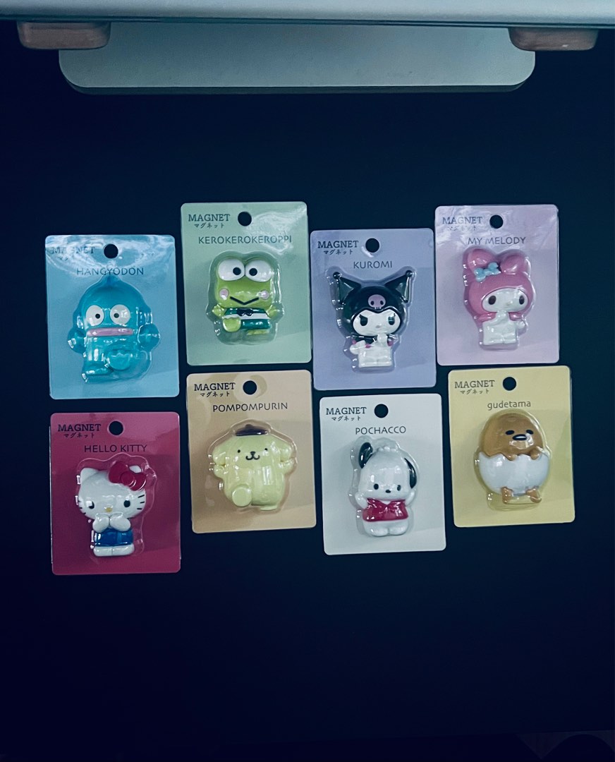 Sanrio Characters Magnets, Hobbies & Toys, Toys & Games on Carousell