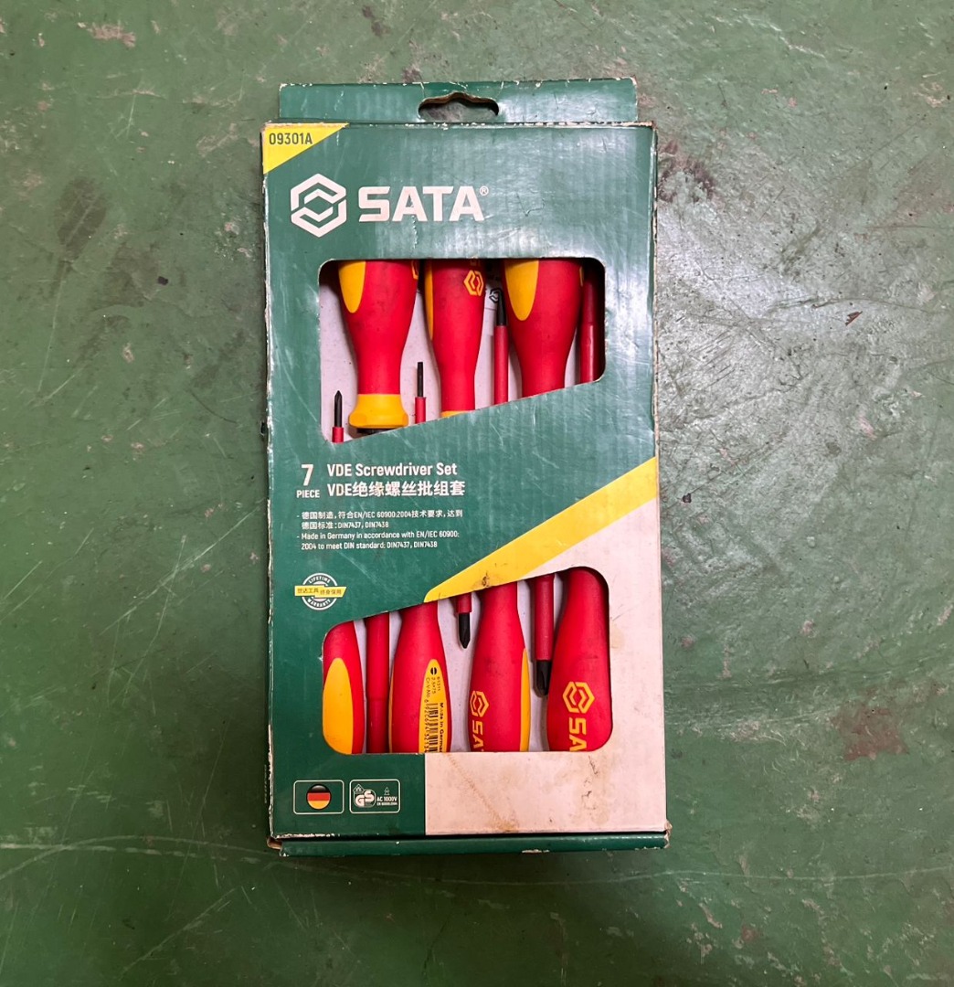 SATA 09303 7Pc. T Series VDE Insulated Screwdriver Set, Computers ...