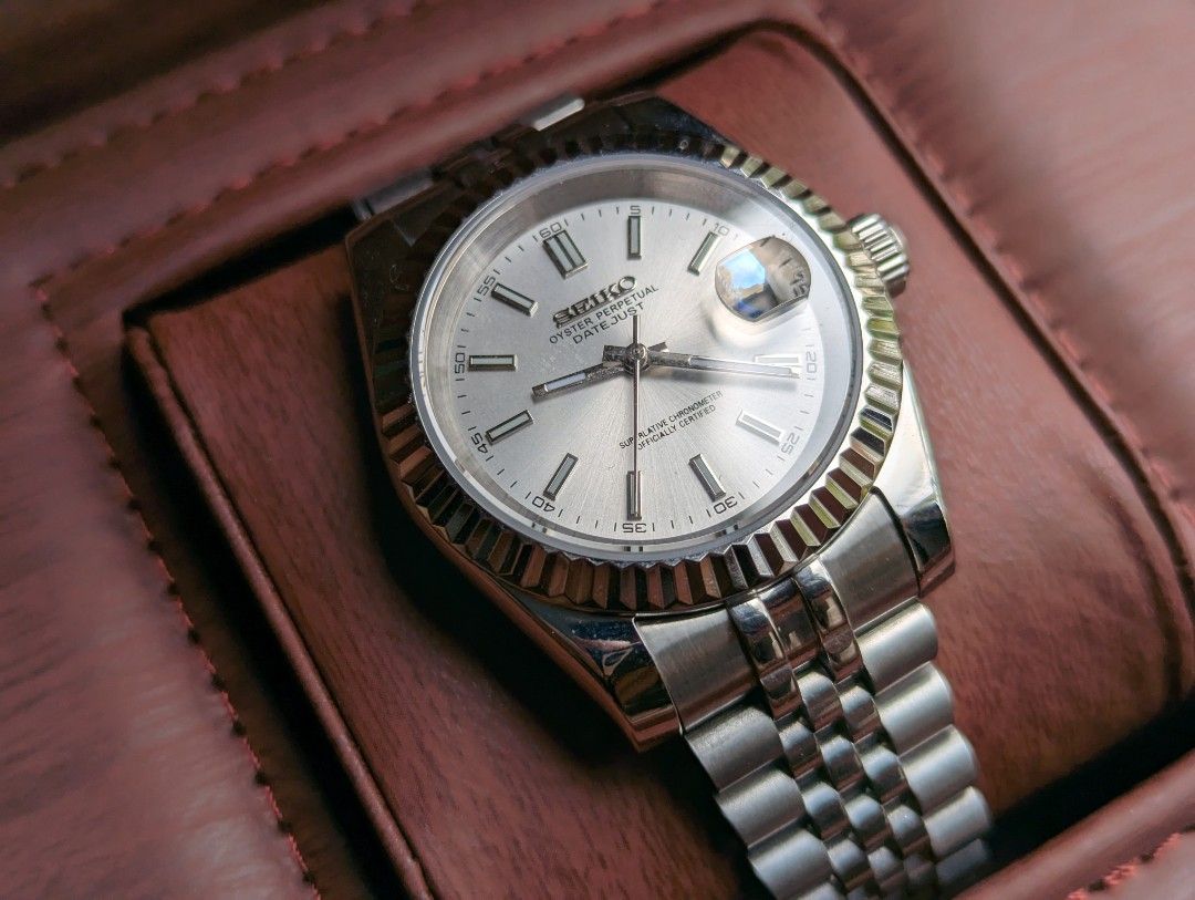 Seiko Mod Custom Datejust, Men's Fashion, Watches & Accessories ...