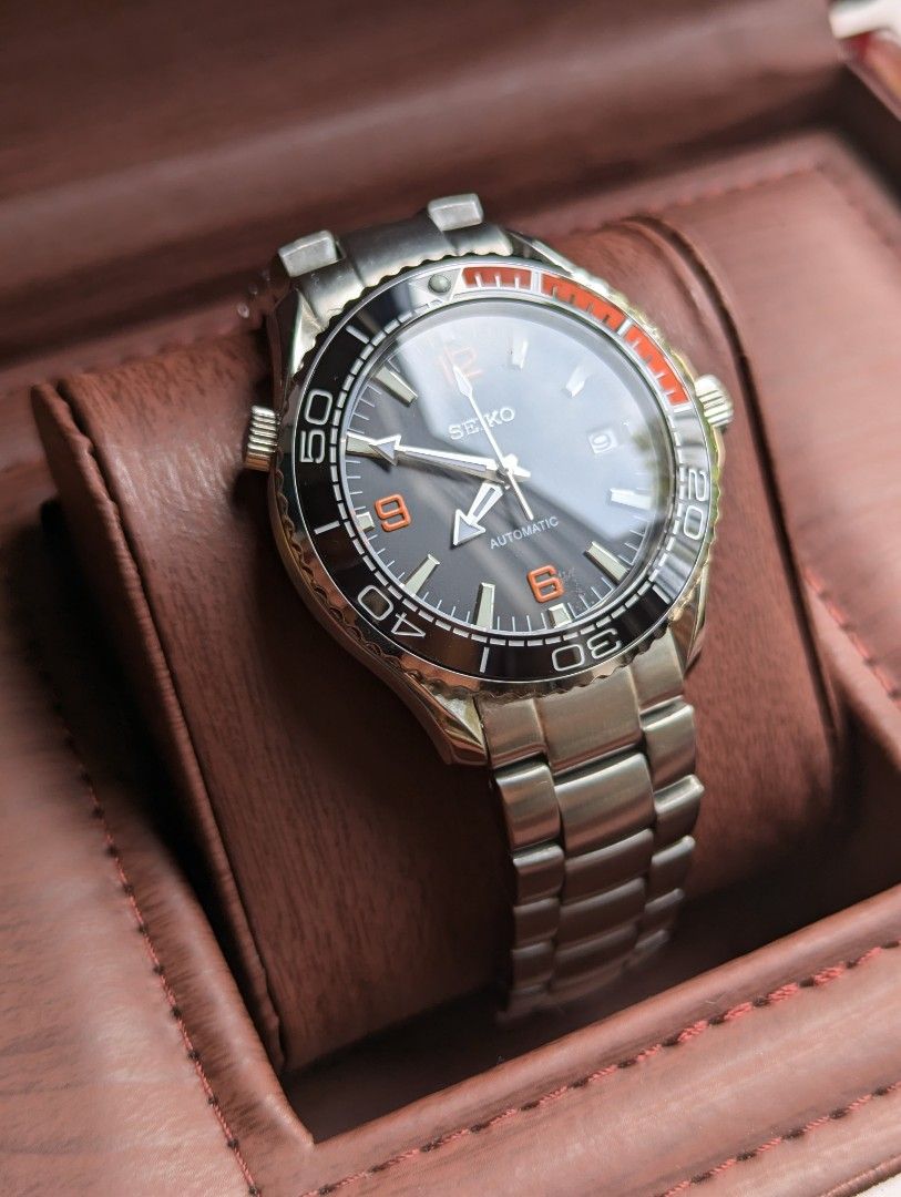 Seiko Mod Custom Seamaster Planet Ocean, Men's Fashion, Watches ...