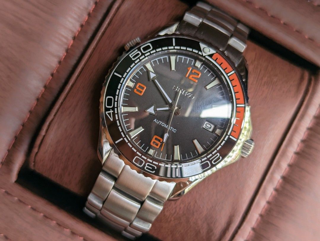 Seiko Mod Custom Seamaster Planet Ocean, Men's Fashion, Watches ...
