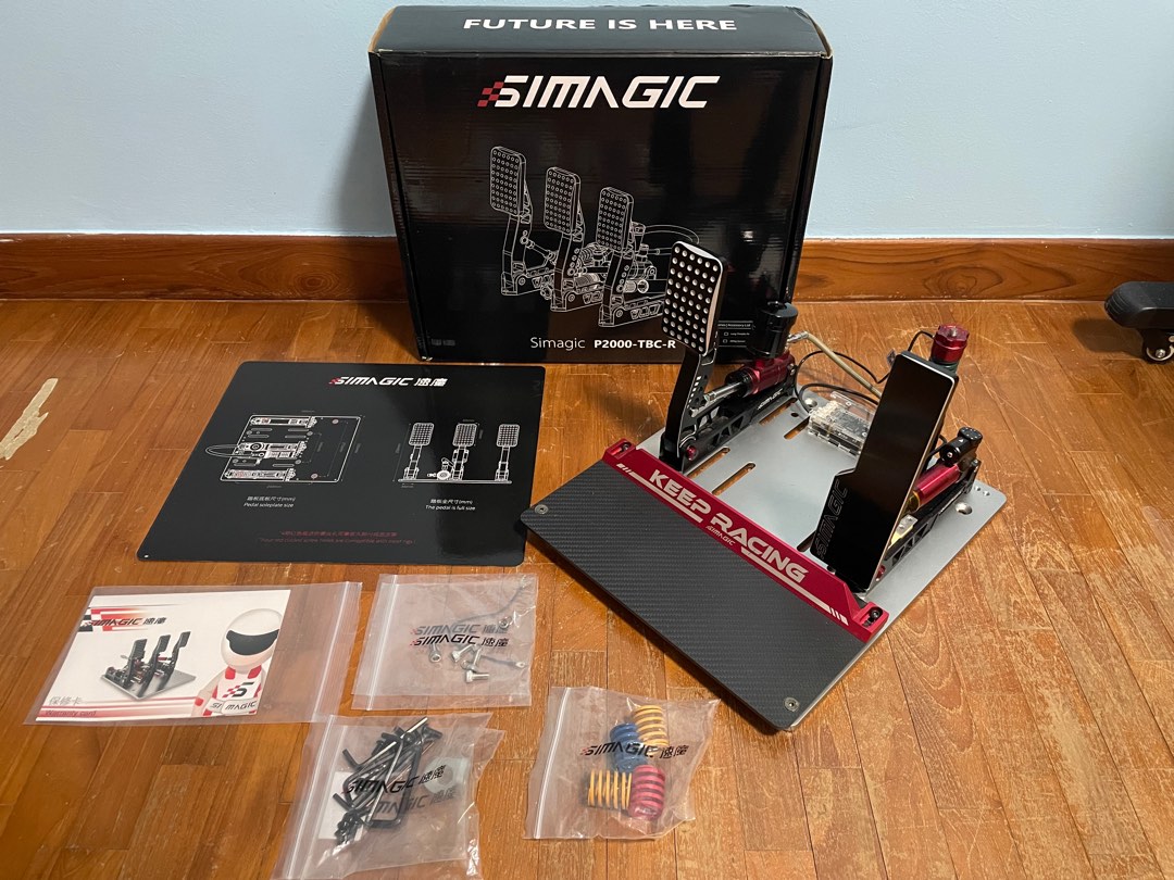 Simagic P2000 Load Cell Hydraulic Pedal Set for Sim Racing / Racing ...