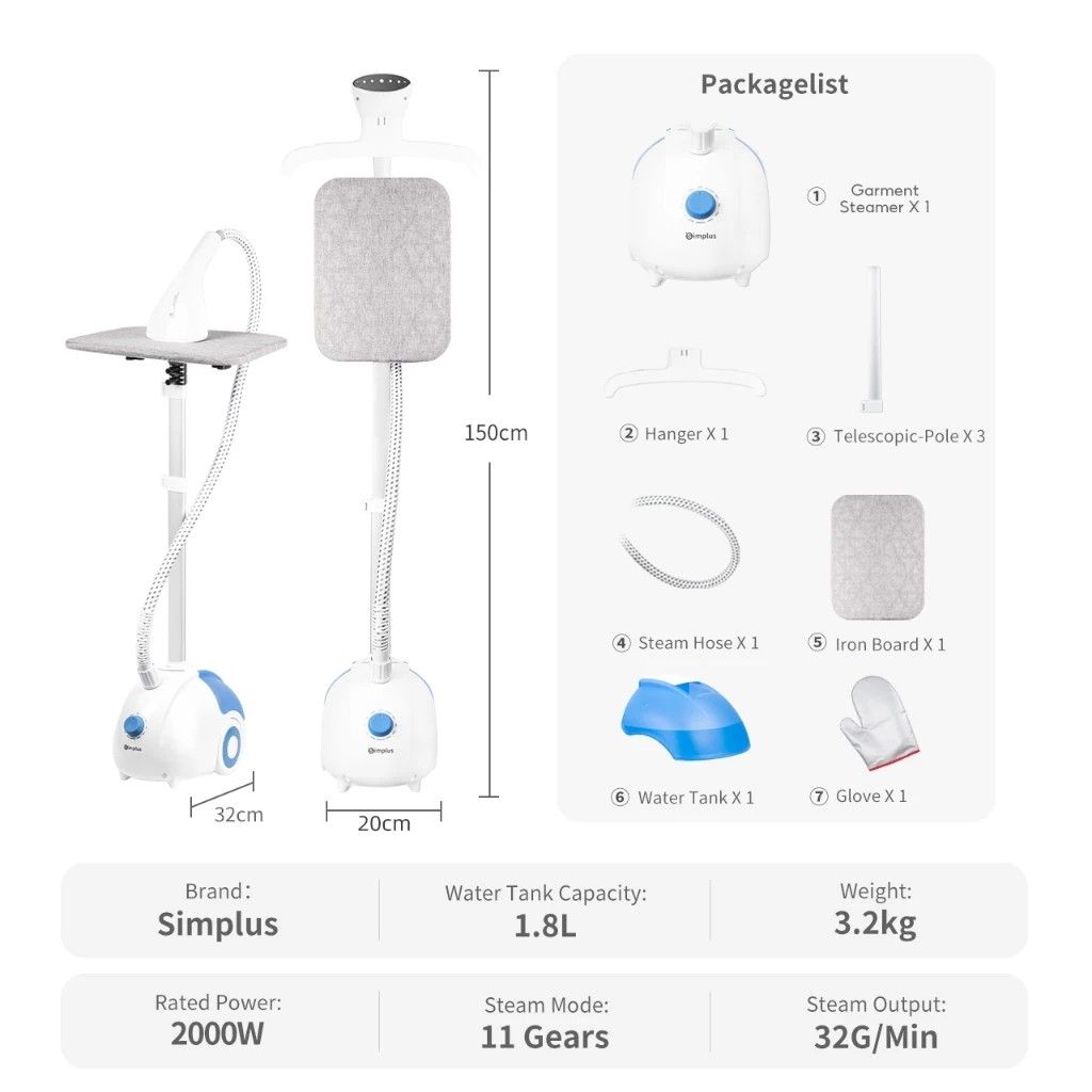 Simplus Steamer, TV & Home Appliances, Irons & Steamers on Carousell
