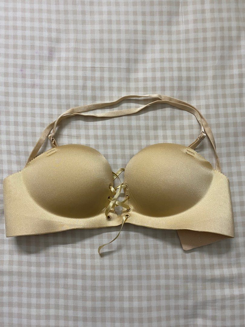 Skin Colour Half Cup Bra, Women's Fashion, New Undergarments ...