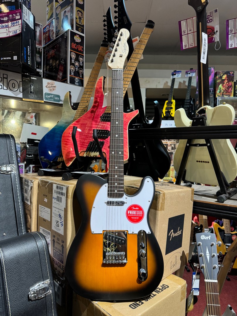 Squier Debut Series Telecaster Electric Guitar, Laurel FB, 2-Colour ...
