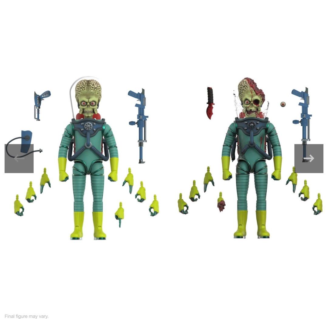 Super7 Mars Attacks ULTIMATES Wave 1 火星人玩轉地球 Martian Smashing The Enemy ...