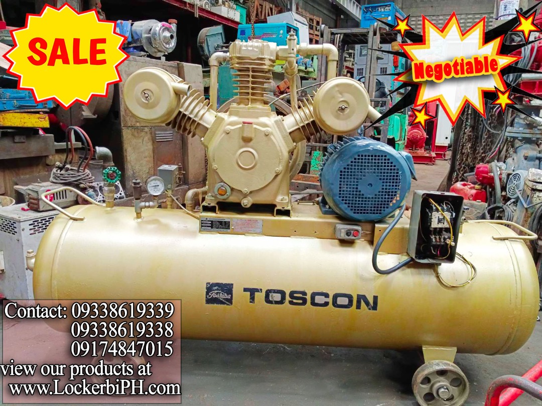 Toscon Toshiba Air Compressor 7.5hp 220V 3phase from Japan, Commercial ...