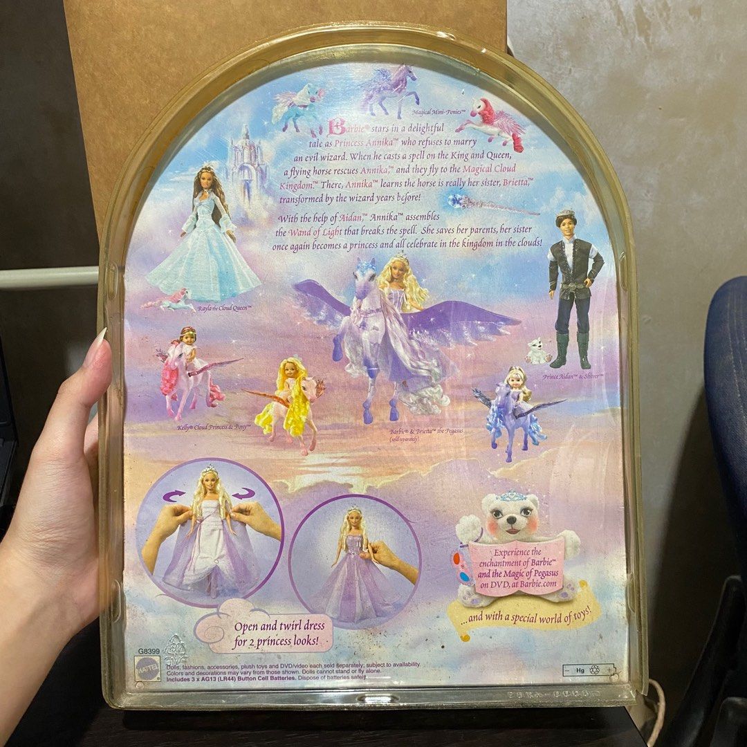 NRFB rare vintage princess annika barbie and the magic of pegasus ...