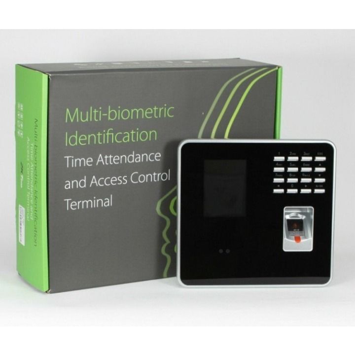 ZKTeco Biometric Face Recognition Fingerprint Time Card Machine, Attendance Machine with 4 Type ...
